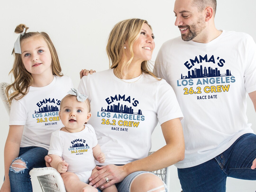 Custom Running Crew T-shirt, Family Marathon Matching Running Shirts ...