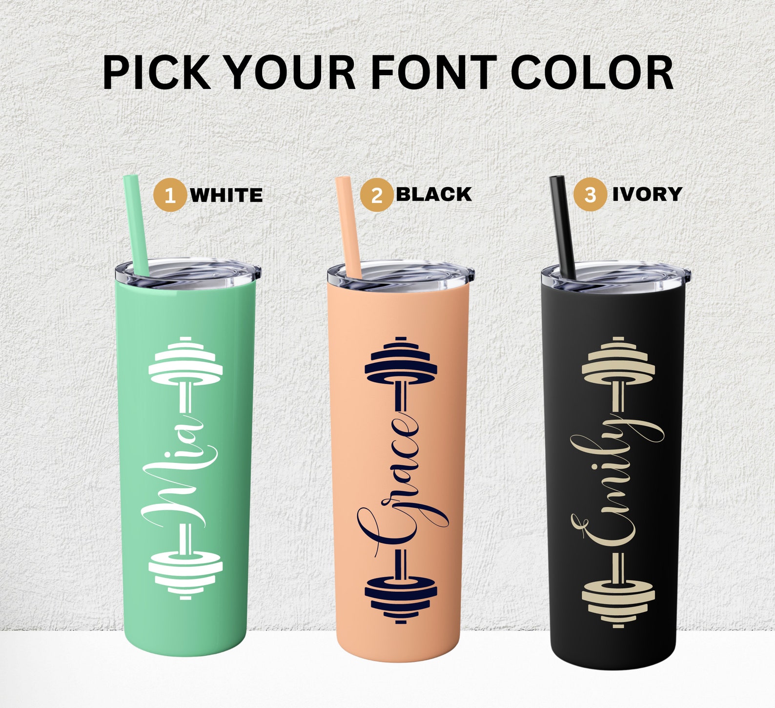 Personalized Weight Lifting Gifts for Women, Custom Fitness Tumbler ...