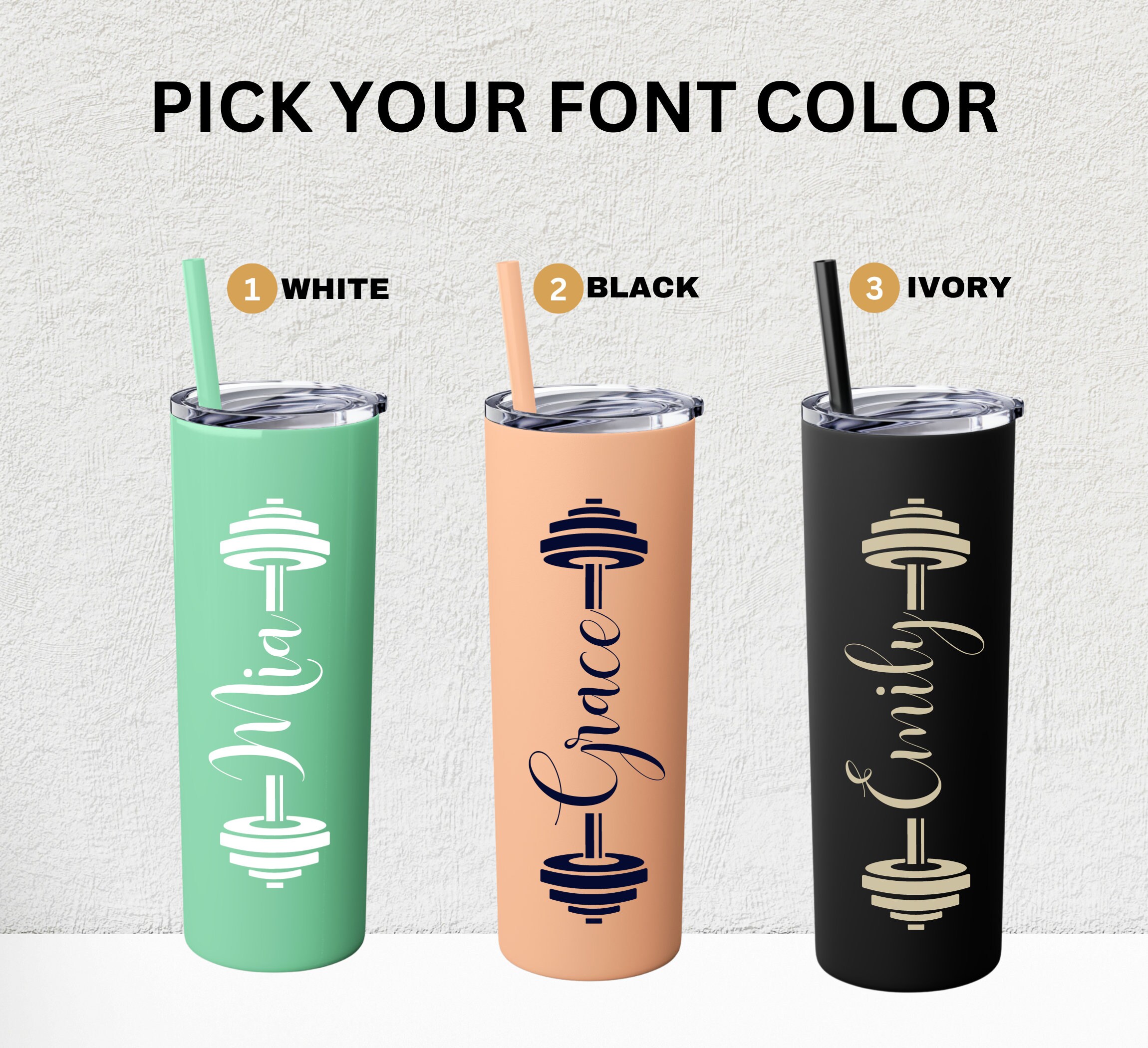 Personalized Weight Lifting Gifts for Women, Custom Fitness Tumbler ...