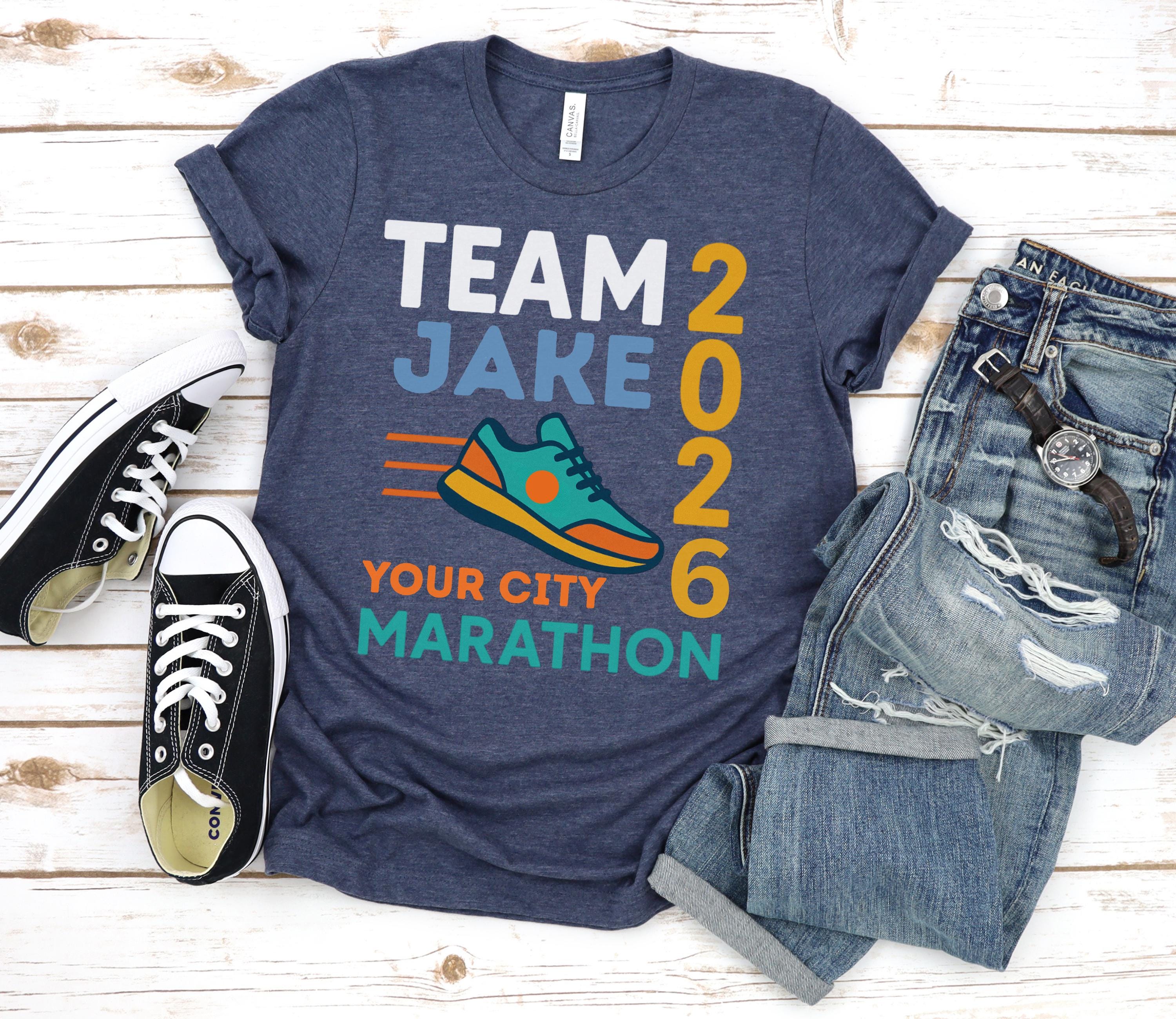 Custom Marathon Support Crew Shirt, Running Supporter Team Group Shirt ...