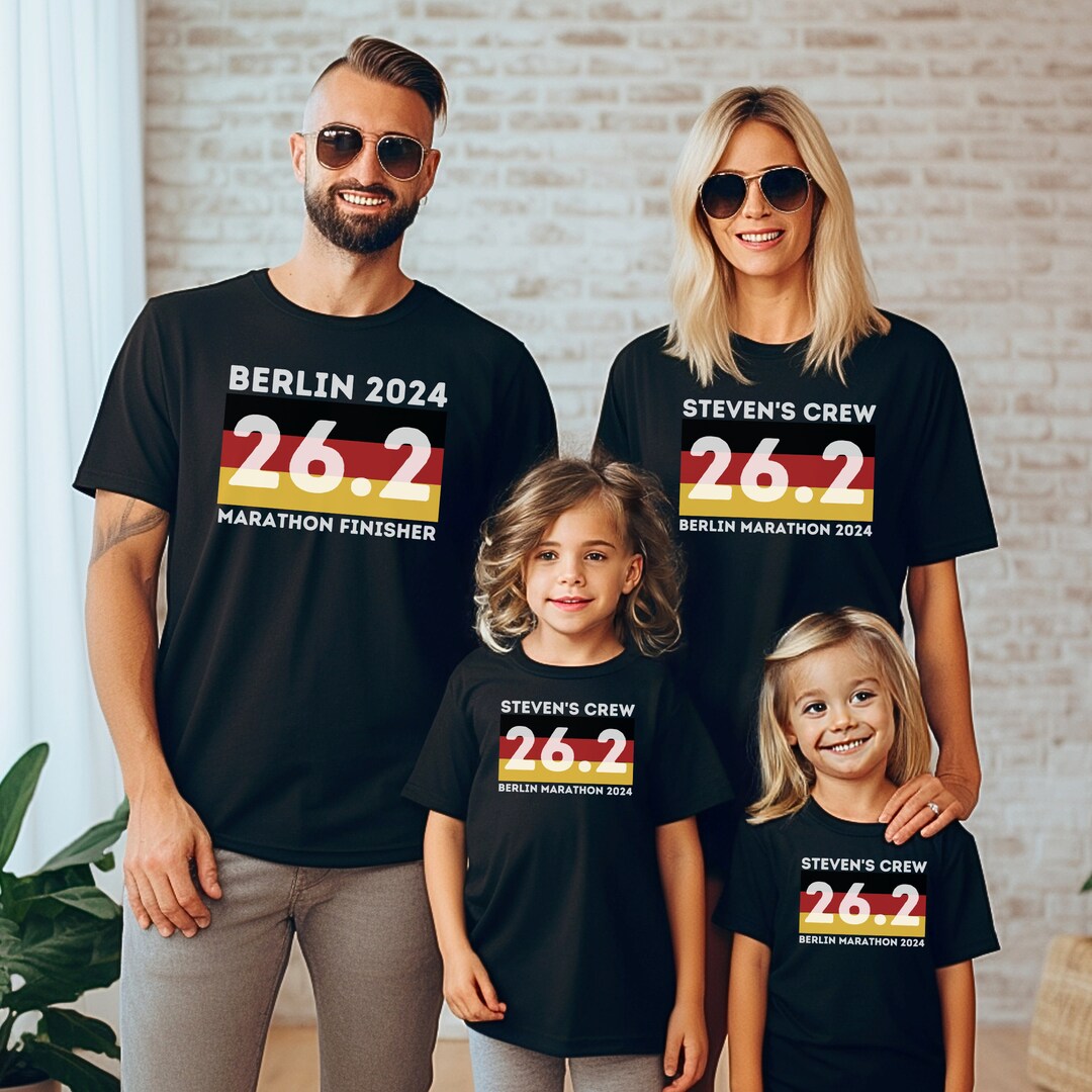 Custom Marathon Support Crew Shirt, Supporter Team Group Tshirt for ...