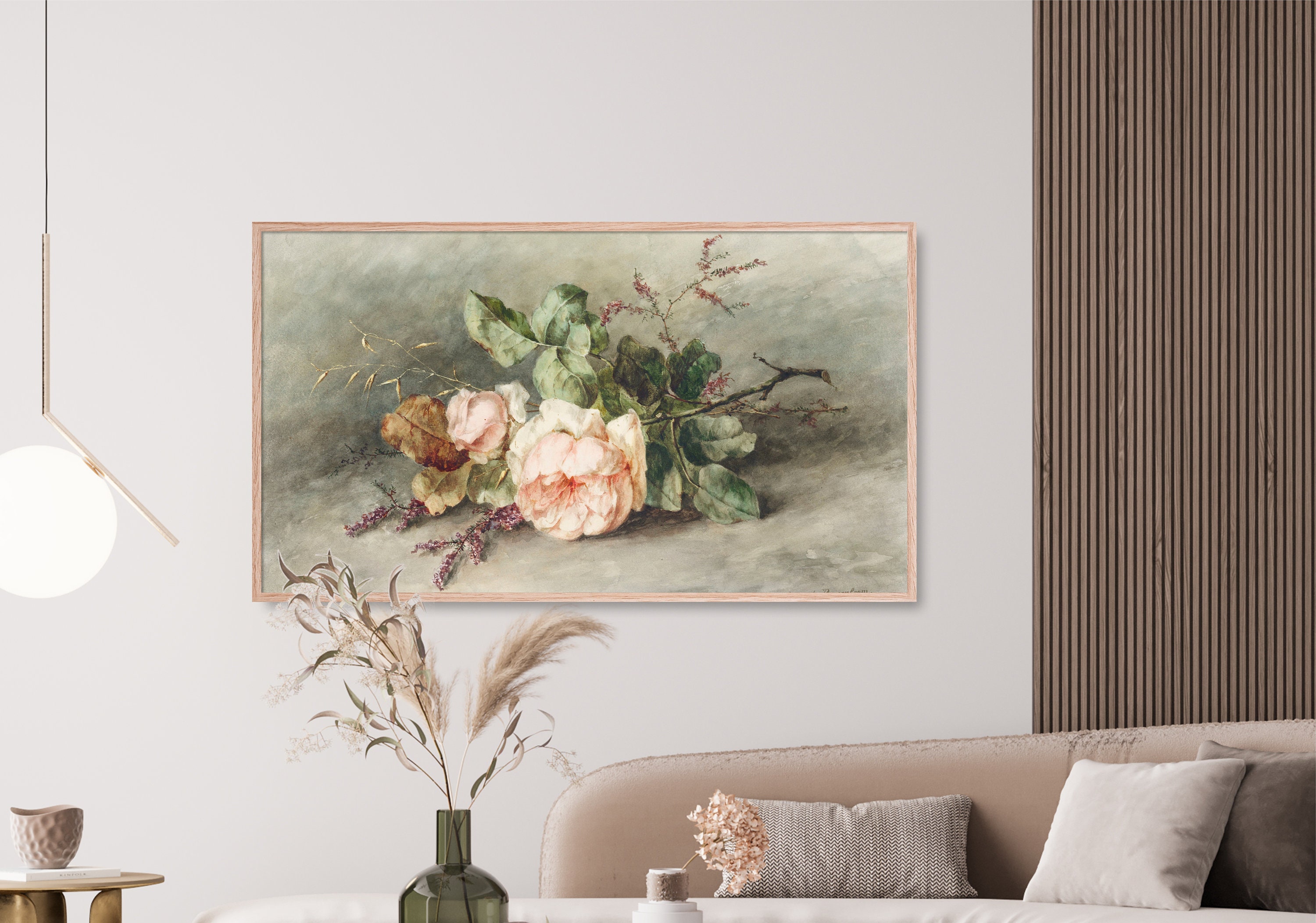 Samsung Frame TV Art Vintage Flower Still Life Roses Digital Download ...