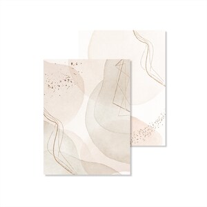 Beige Abstract Print, Set of 3 Printable Wall Art, Minimalist Neutral ...