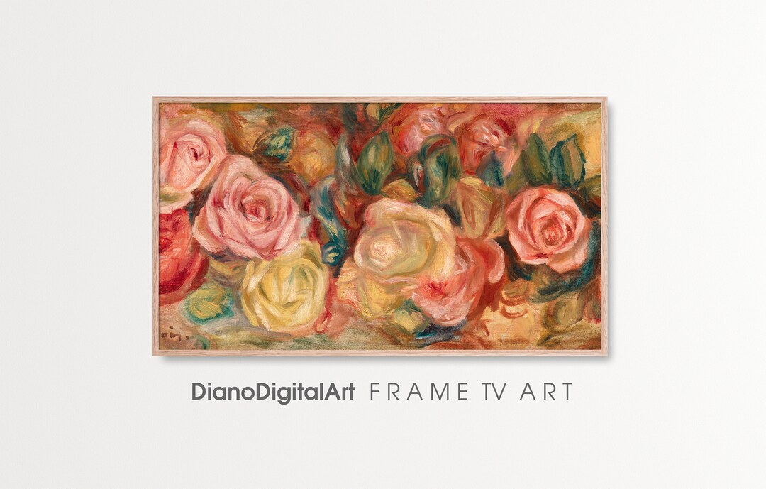 Samsung Frame TV Art | Vintage Flower Still Life | Roses | Digital ...