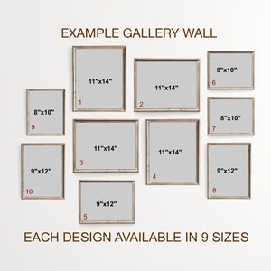 Vintage Set of Ten Gallery Prints in Dark Green Tones for Digital ...