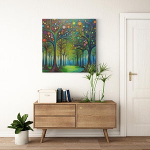Canvas Wraps, Trees, Trees in the Forest, Green, Nature, Outside ...