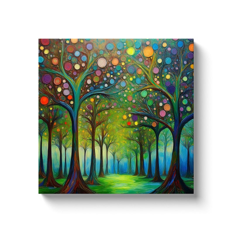 Canvas Wraps, Trees, Trees in the Forest, Green, Nature, Outside ...