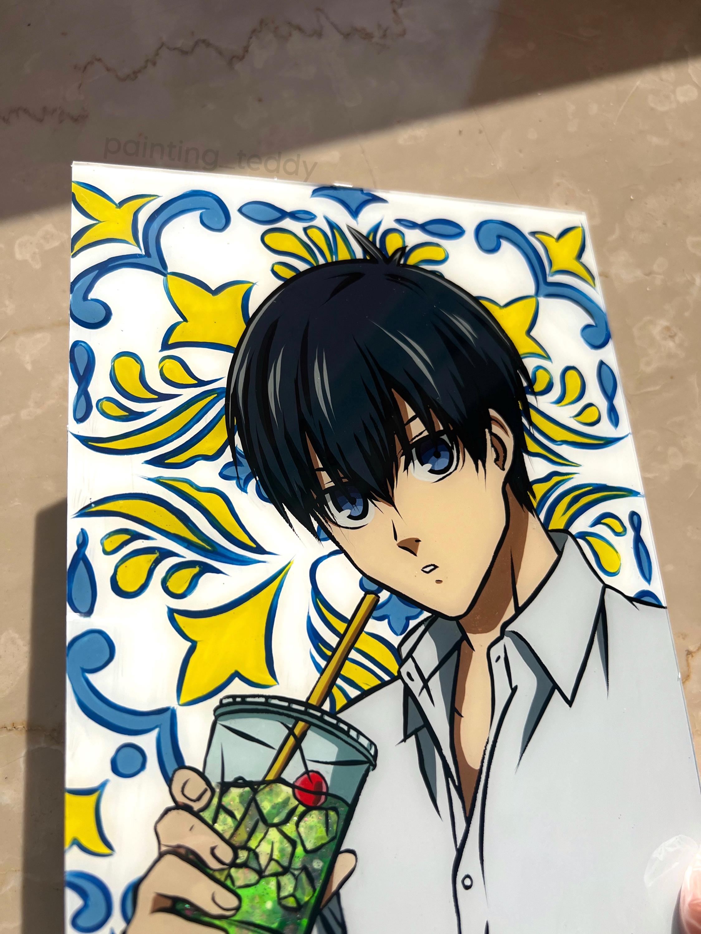 Blue Lock Glass Paintings Isagi Yoichi, Meguru Bachira, Michael Kaiser ...