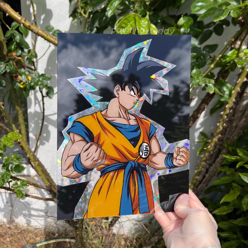 Goku Dragon Ball Z Glass Painting Anime Wall Art Decoration - Etsy