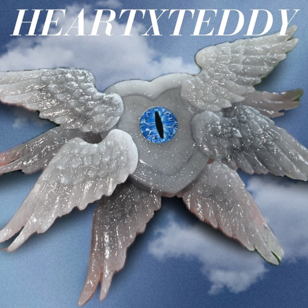 Biblically Accurate Angel Resin Heart Shaker || Angel Heart Shaker - Etsy
