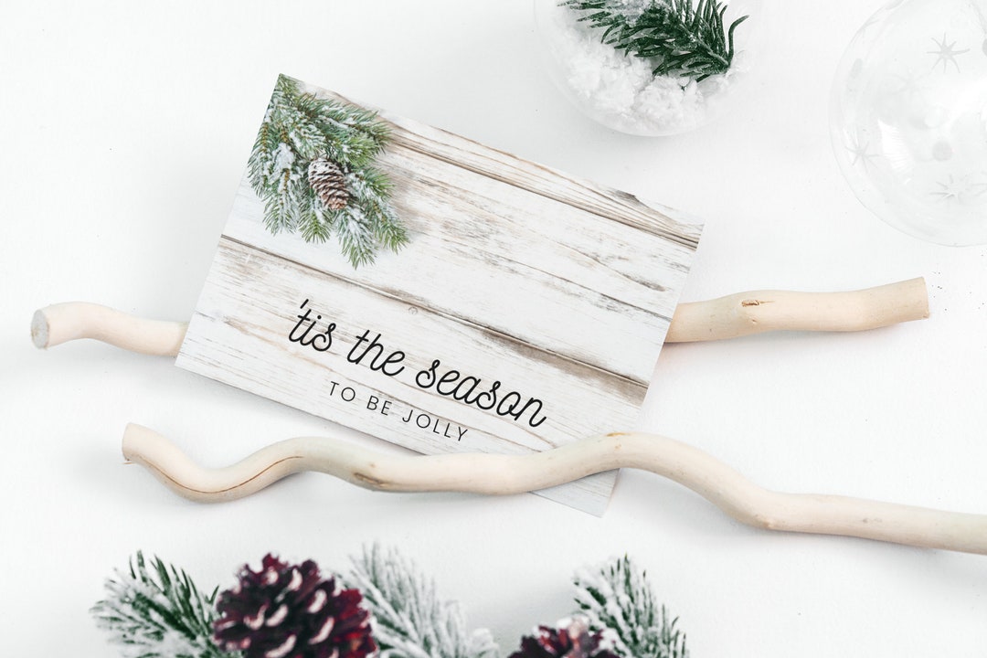 Tis the Season Holiday Card, Merry Christmas Printable Card, Holiday ...