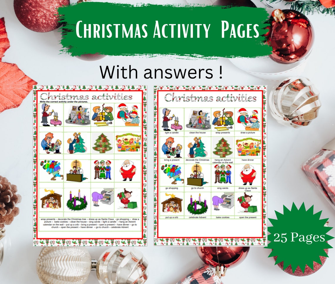 Christmas Activities, Christmas Activities Printable, Christmas ...
