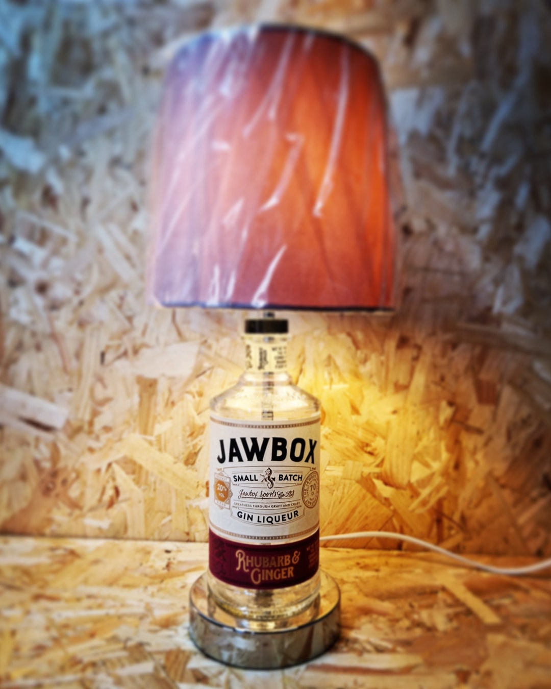 Jawbox Gin Bottle Lamp - Etsy