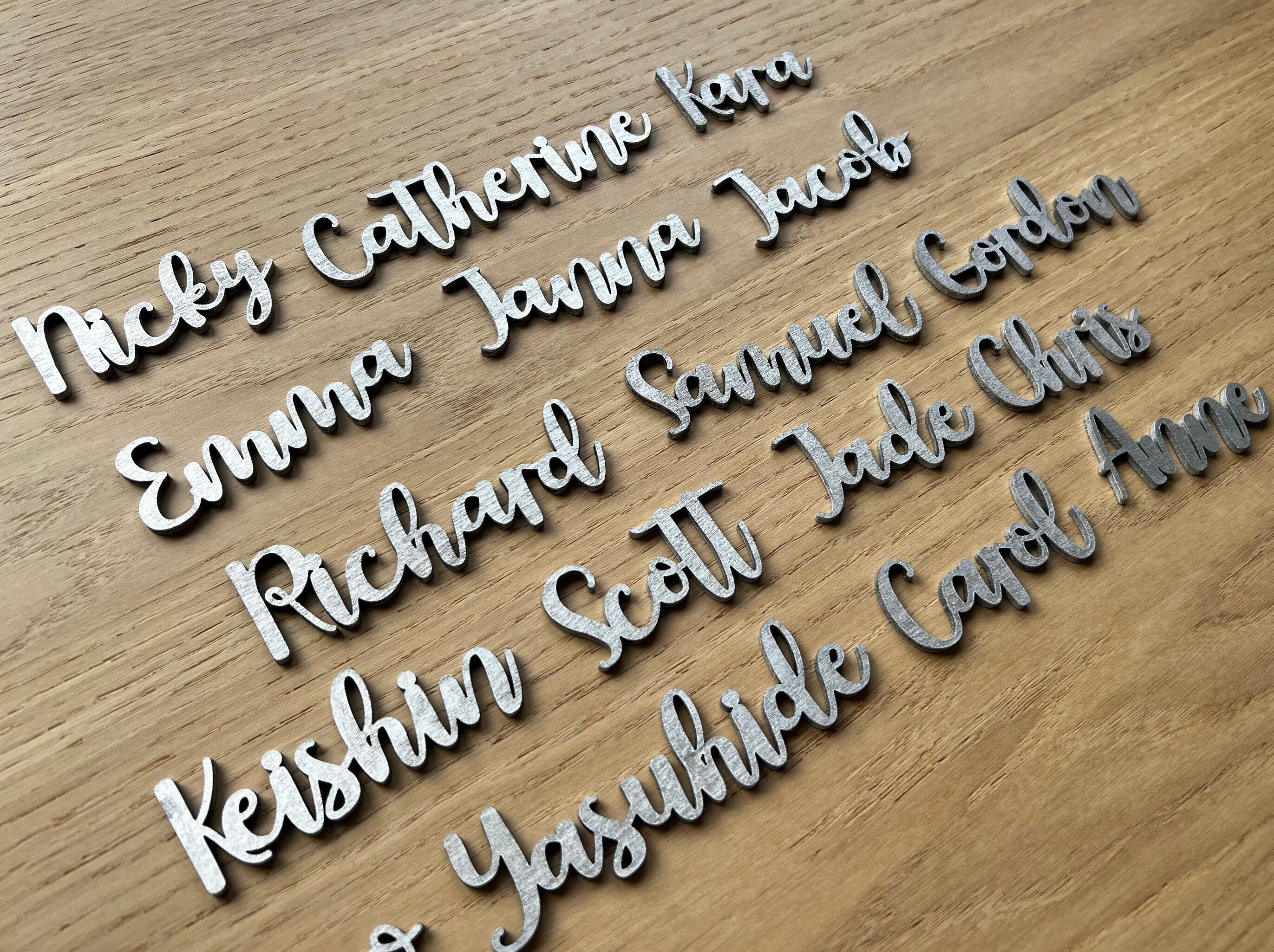 Personalised Wooden Place Name Custom Place Setting Wooden - Etsy UK