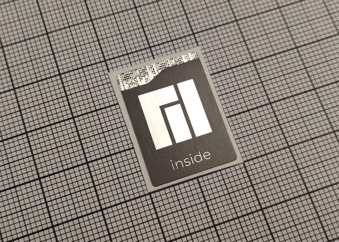 5 X Black and Silver Manjaro Linux Inside Stickers for the Computer ...