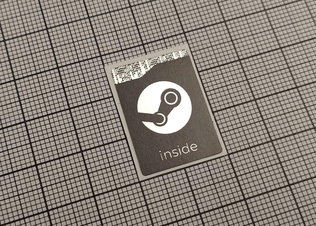 5 X Black and Silver Steamos Linux Inside Stickers for the Computer ...