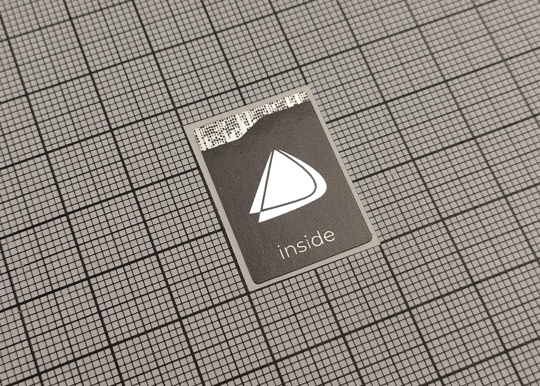 5 X Black and Silver Endeavouros Linux Inside Stickers for the Computer ...
