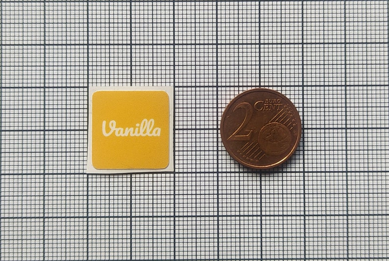 2 X New High Quality Yellow Vanilla OS Linux Logo Sticker for - Etsy