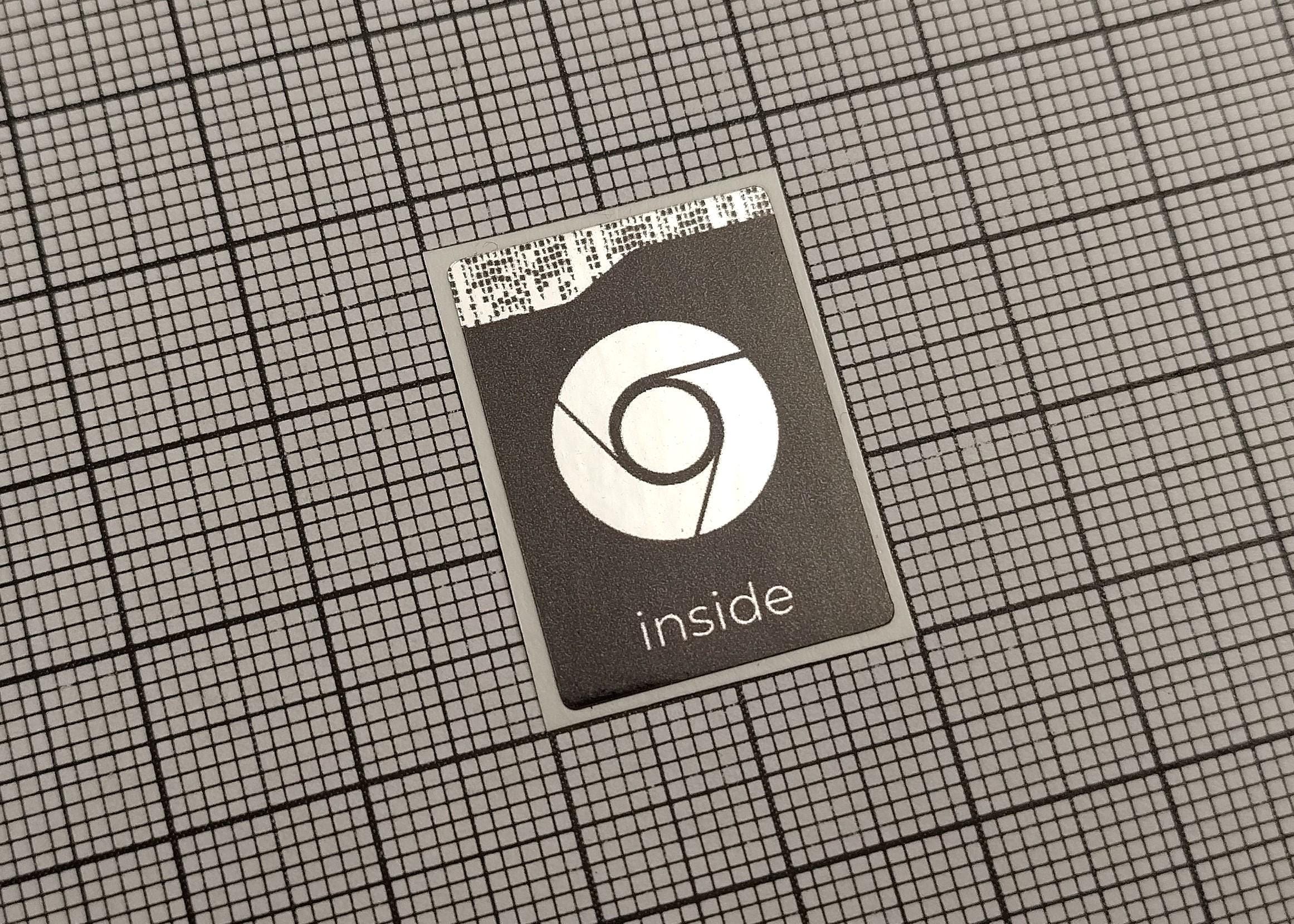 5 X Black and Silver Chromeos Linux Inside Stickers for the Computer ...