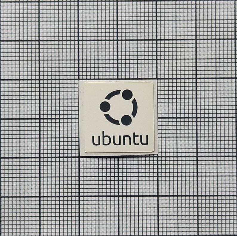 4 X New High Quality White Black Ubuntu Linux New Logo Sticker - Etsy
