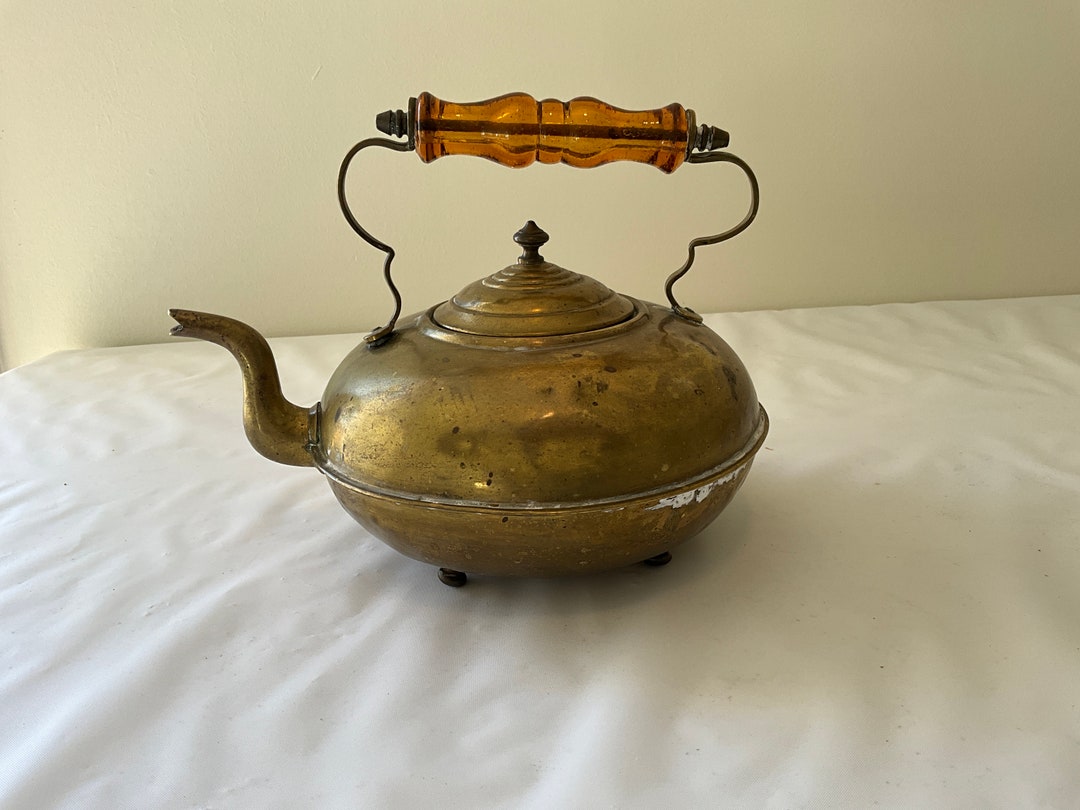 James Clews Birmingham Antique Victorian Brass Tea Pot With - Etsy