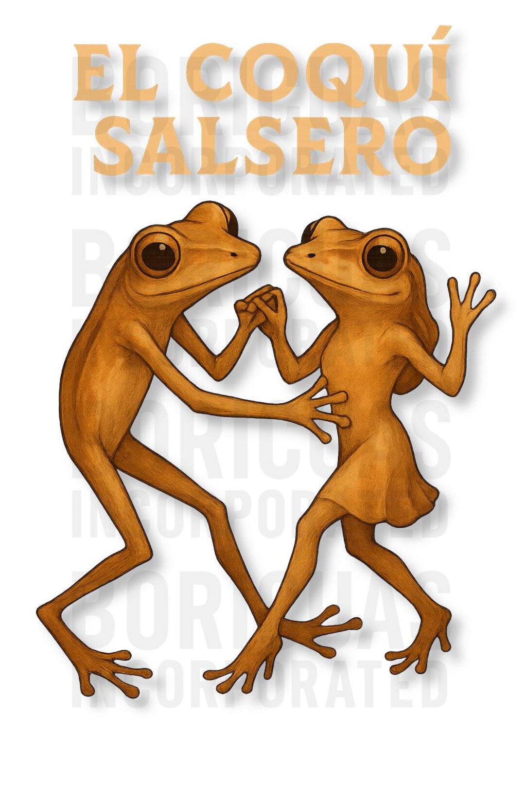 El Coquí Salsero Design | Puerto Rican Frog Salsa Dance Digital Art ...