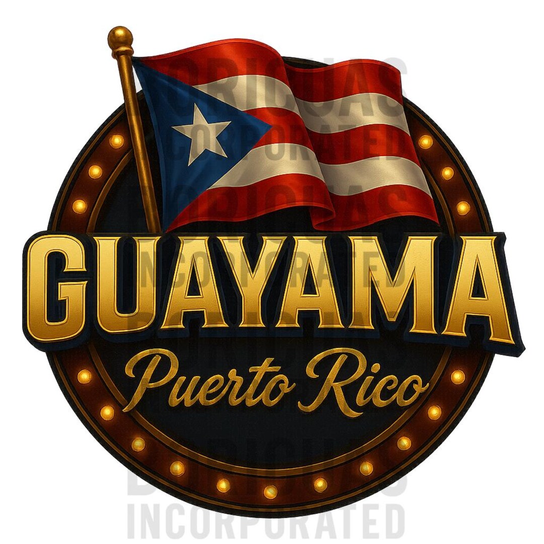 Guayama Puerto Rico Flag T-shirt Design - Etsy