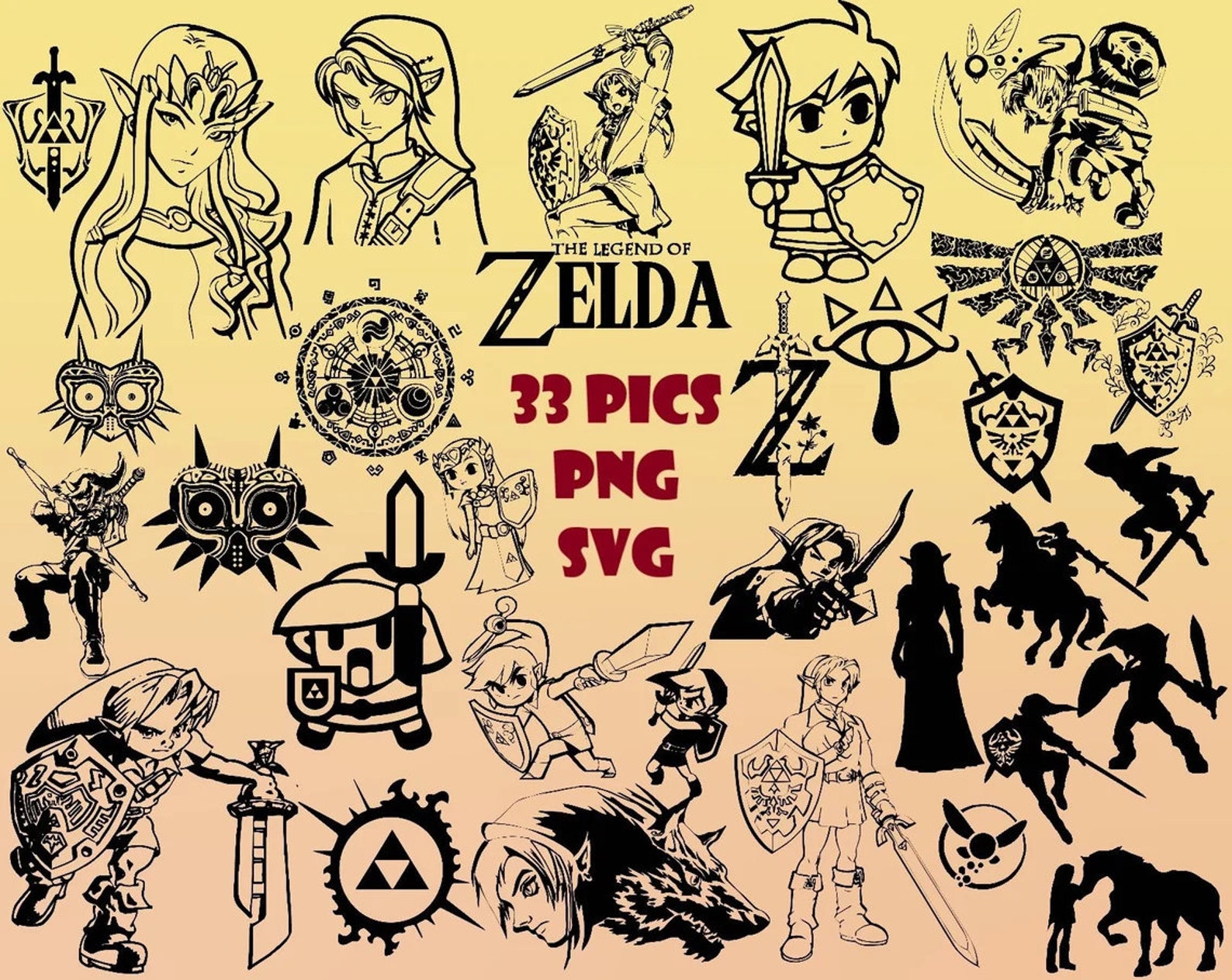 Zelda,file for Cricut - Etsy