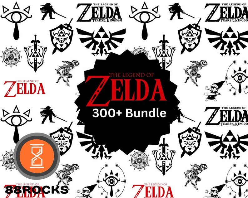 Ultimate Zelda Fan Digital Design Collection - 300+ Designs SVG Bundle ...