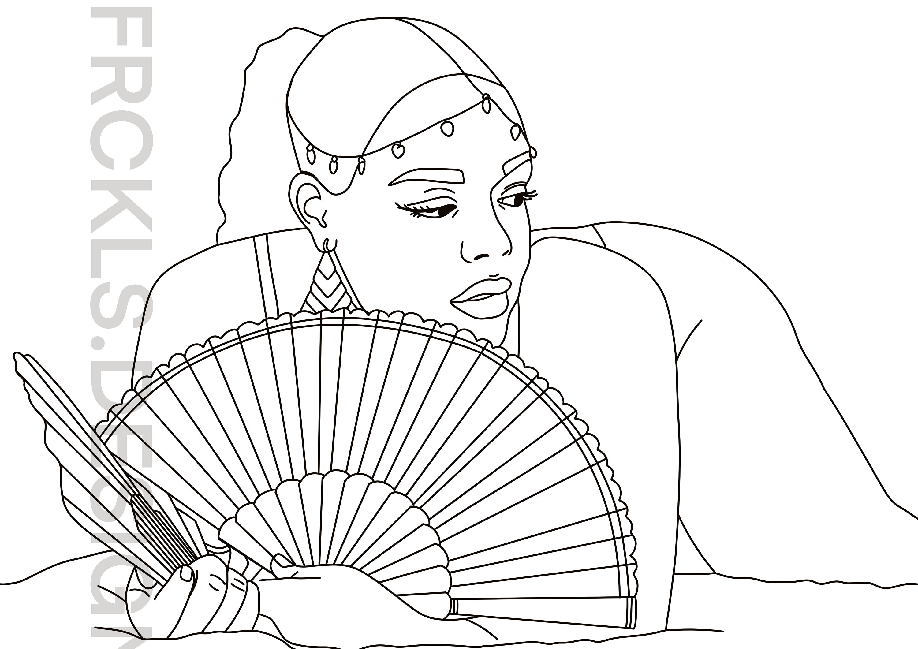 Printable Adult Coloring Page of Black Woman Erotic Coloring - Etsy Schweiz
