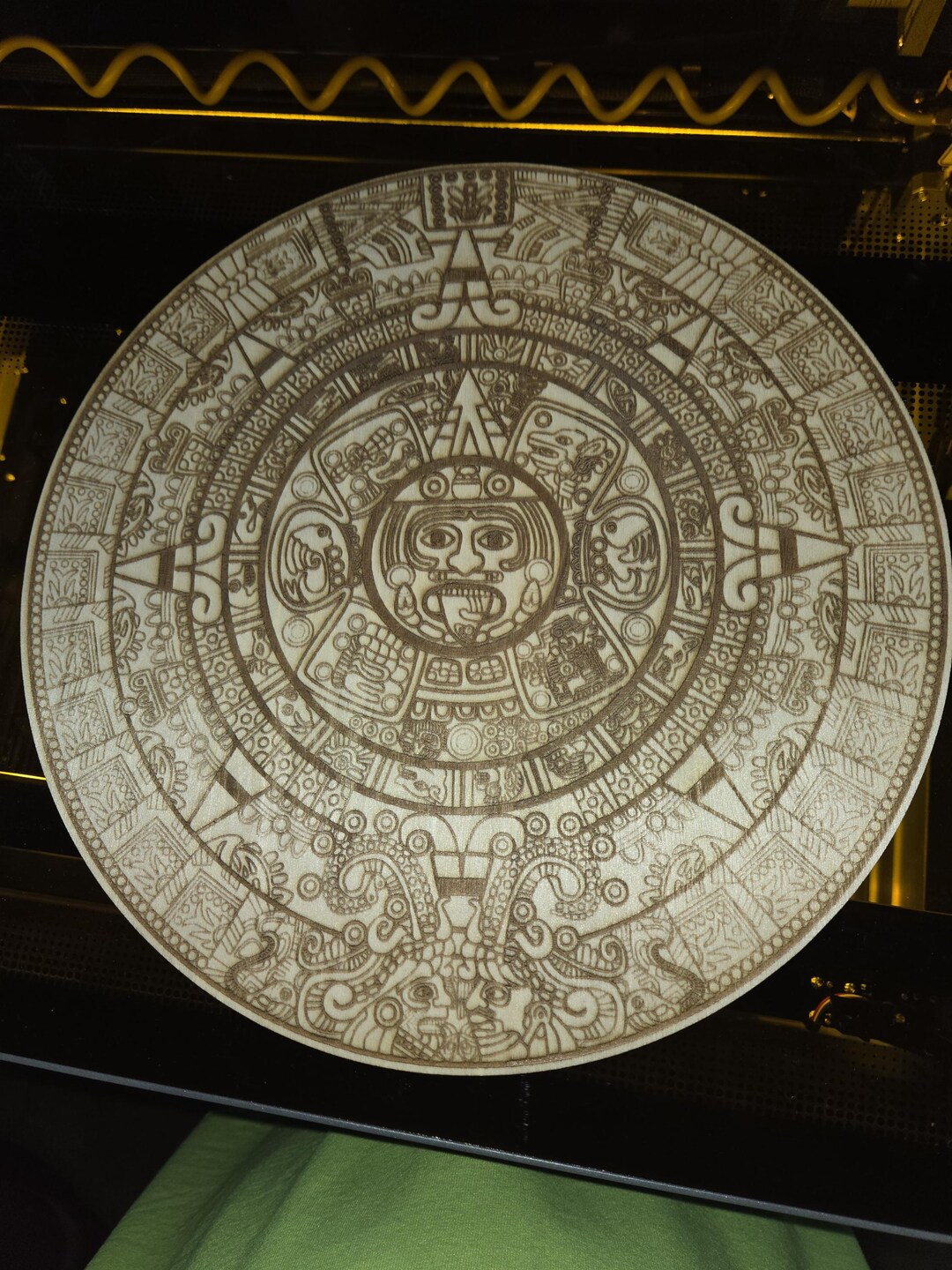 Laser Etched Aztec Calendar - Etsy