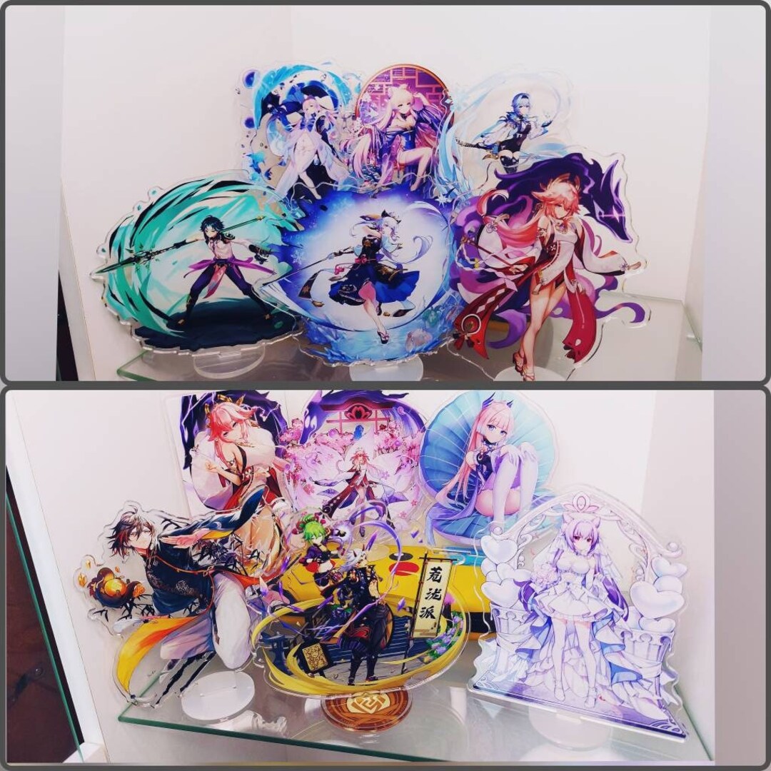 Genshin Impact Anime Characters Acrylic Stand Special New Designs ...
