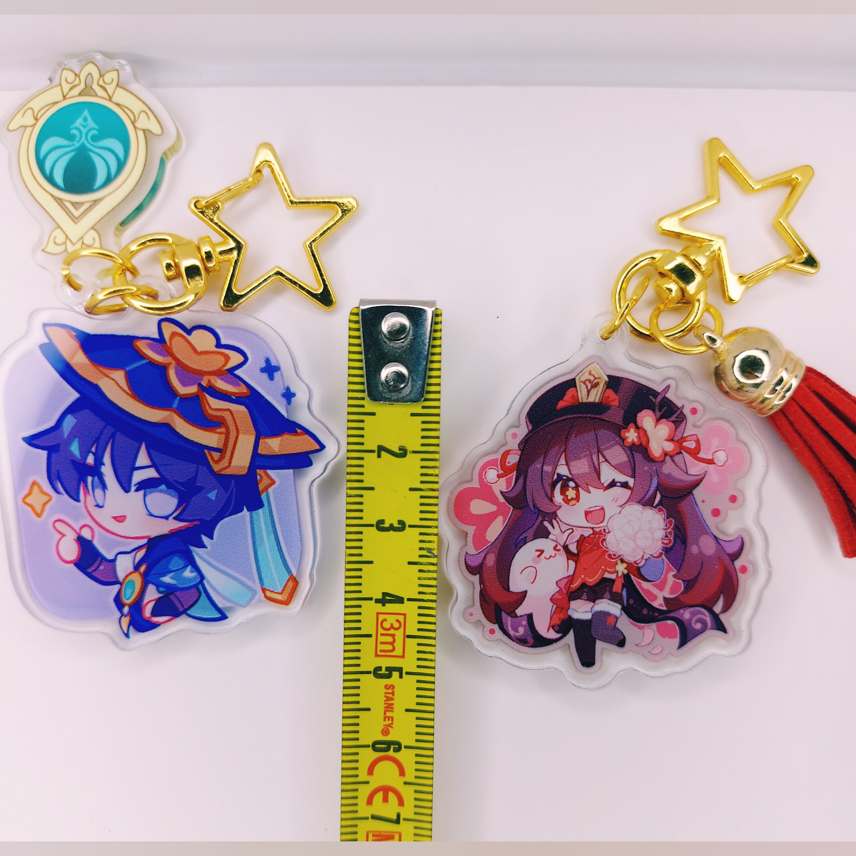 Hu Tao Cute Genshin Impact Key Chain Characters Kokomi - Etsy