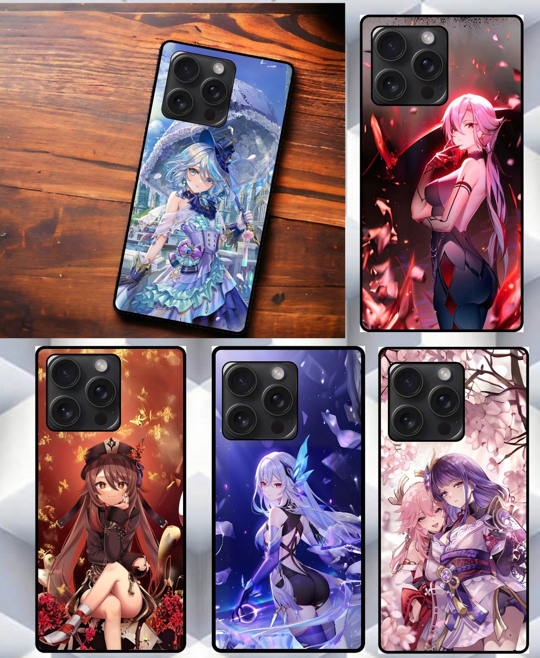 Arlecchino , Furina iPhone 13 , iPhone 15 Samsung S22 , Samsung S23 ...