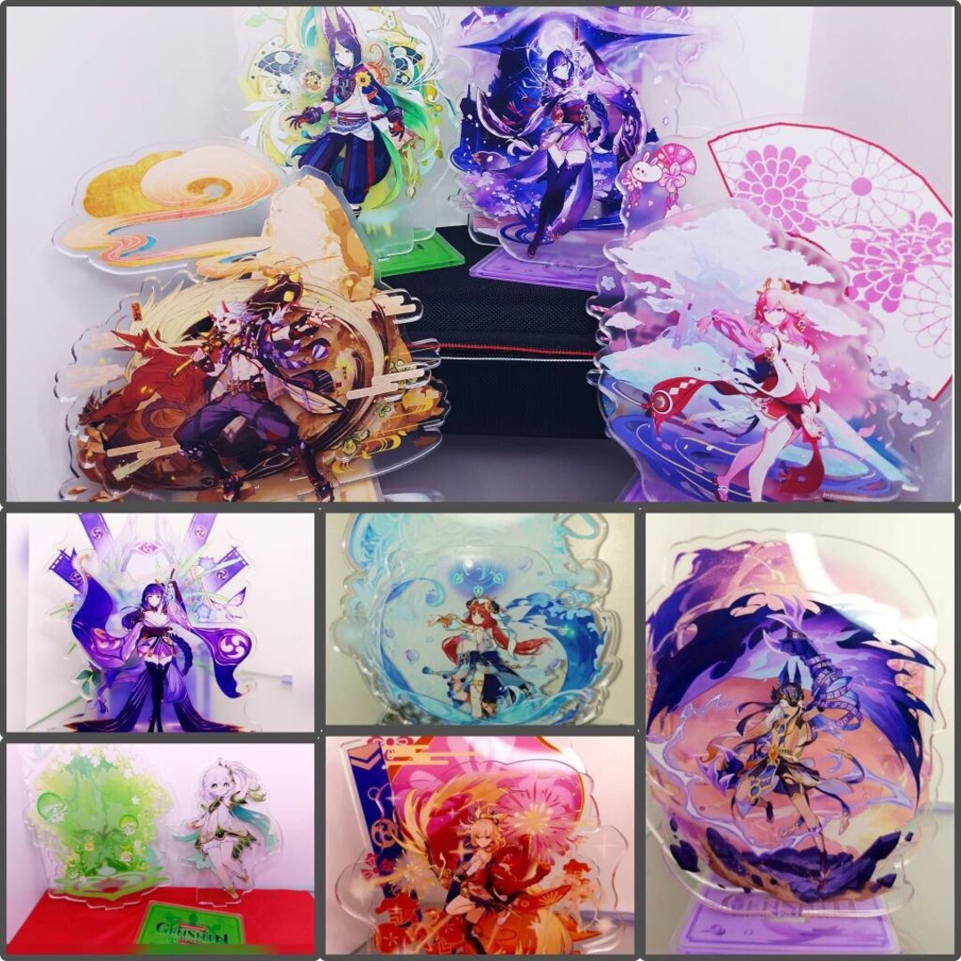 Nilou Nahida Genshin Impact Itto Yoimiya, Raiden Shogun Dubbel Plates ...