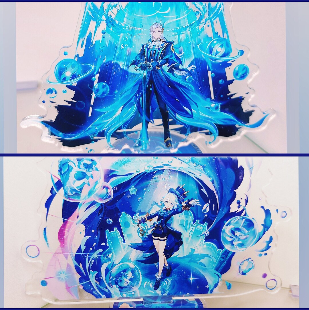 Neuvillette , Furina Genshin Impact Characters Figure Acrylic Stand ...