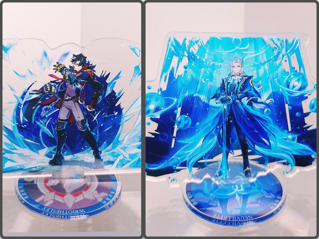 Neuvillette , Wriothesley Genshin Impact 4.1 New Characters Figure ...
