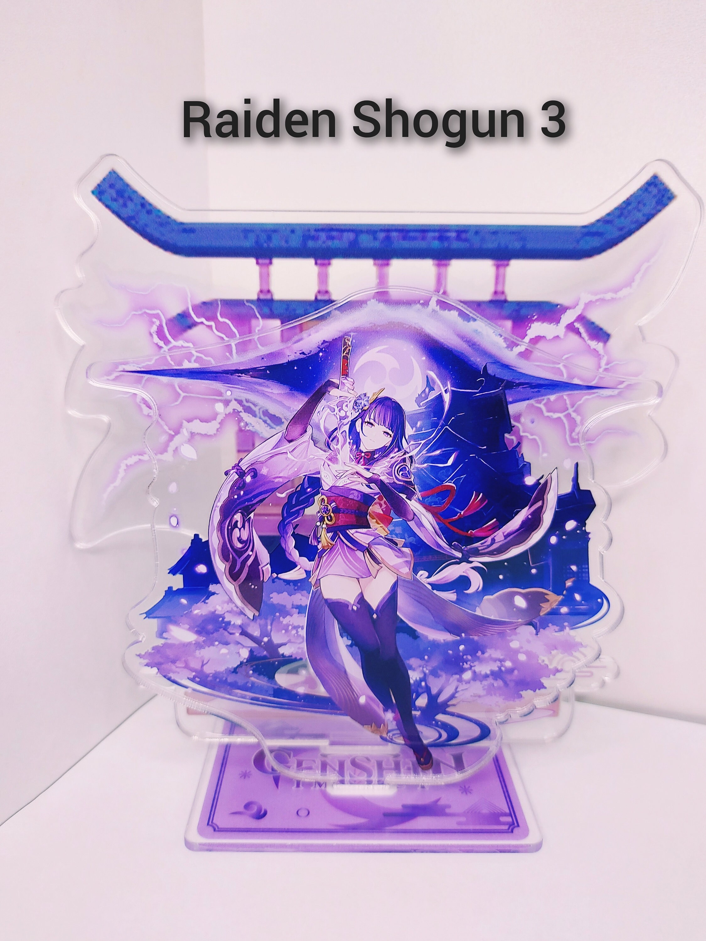 Raiden Shogun , Hu Tao , Genshin Impact Anime Figure Acrylic Stand ...