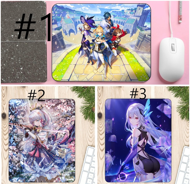 Genshin Impact Mouse Pad Yae Miko , Furina , Skirk and More - Etsy