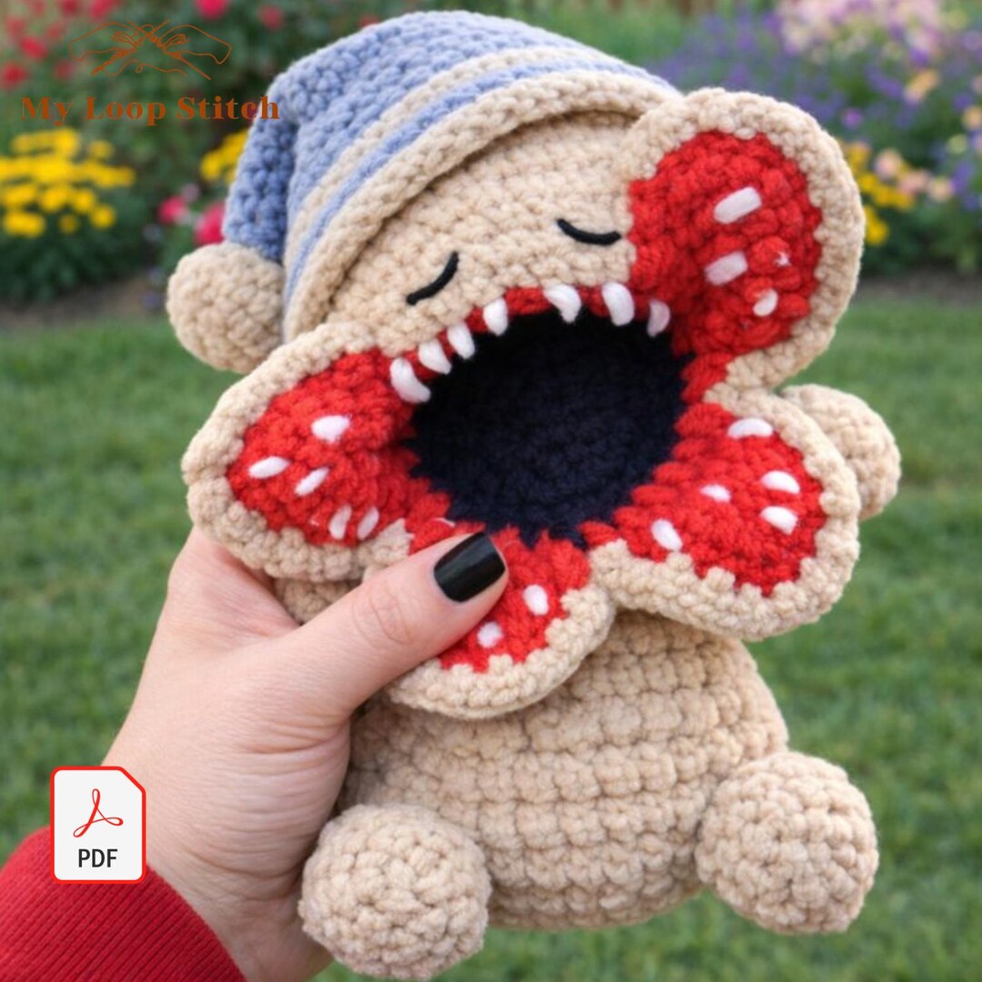 Demogorgon Crochet Plush Pattern | Amigurumi Monster PDF | Easy Crochet ...