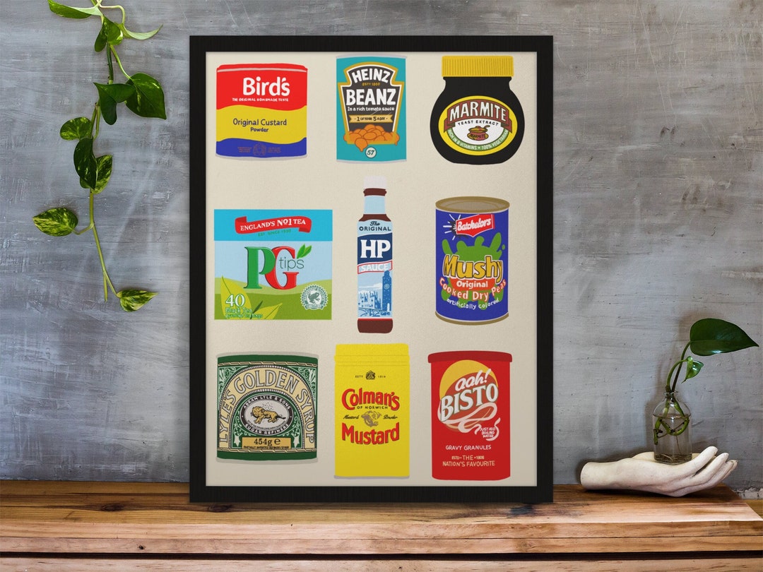British Pantry Staples Digital Print - Etsy