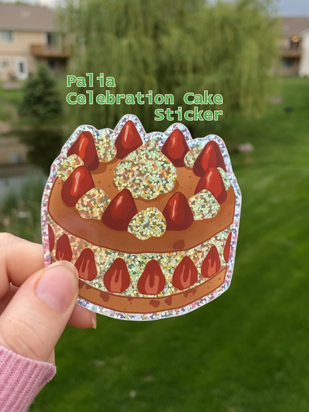 Palia Celebration Cake Sticker - Etsy