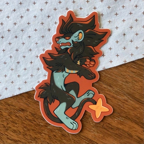Heraldic Luxray Sticker - Etsy