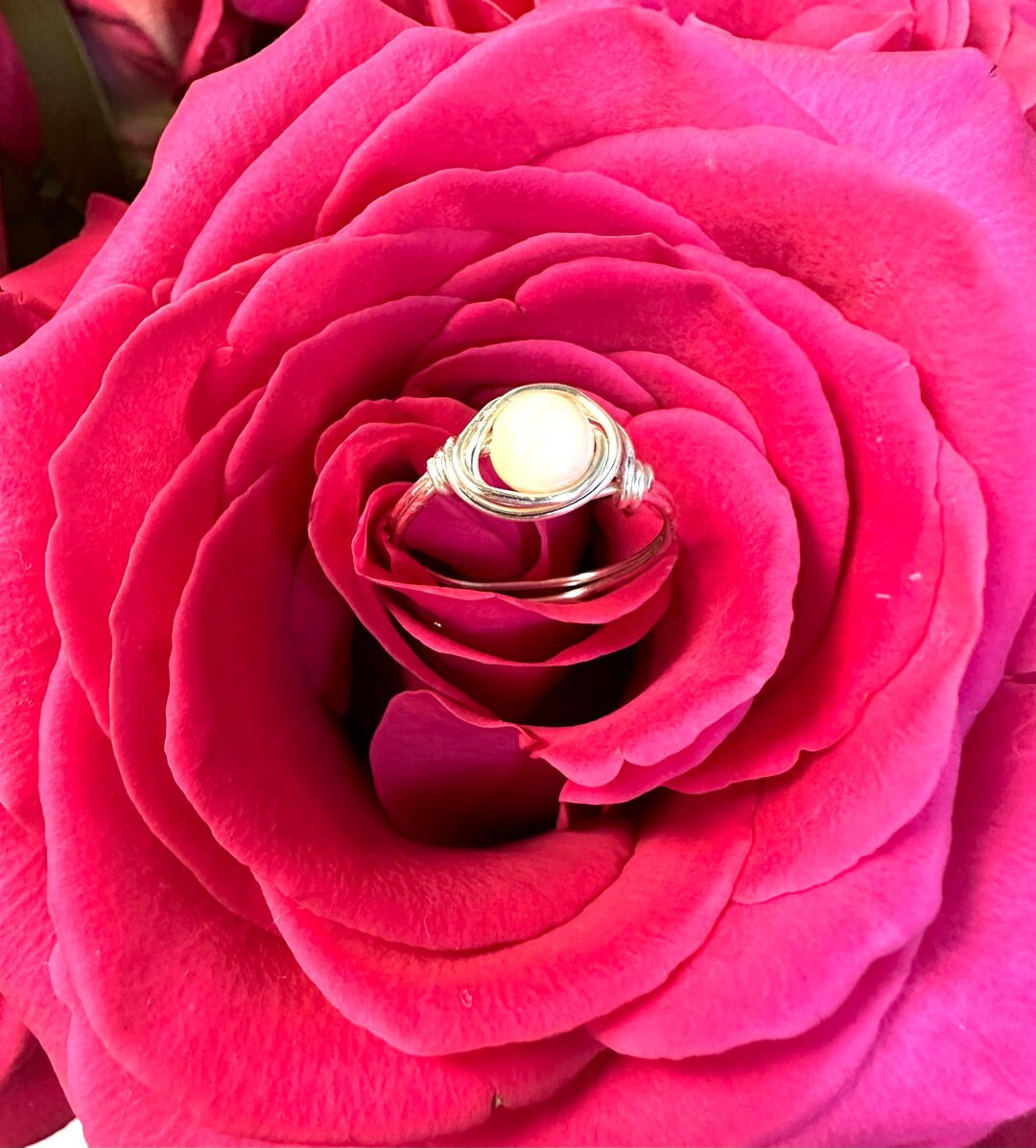 Stone Wire Rings - Etsy