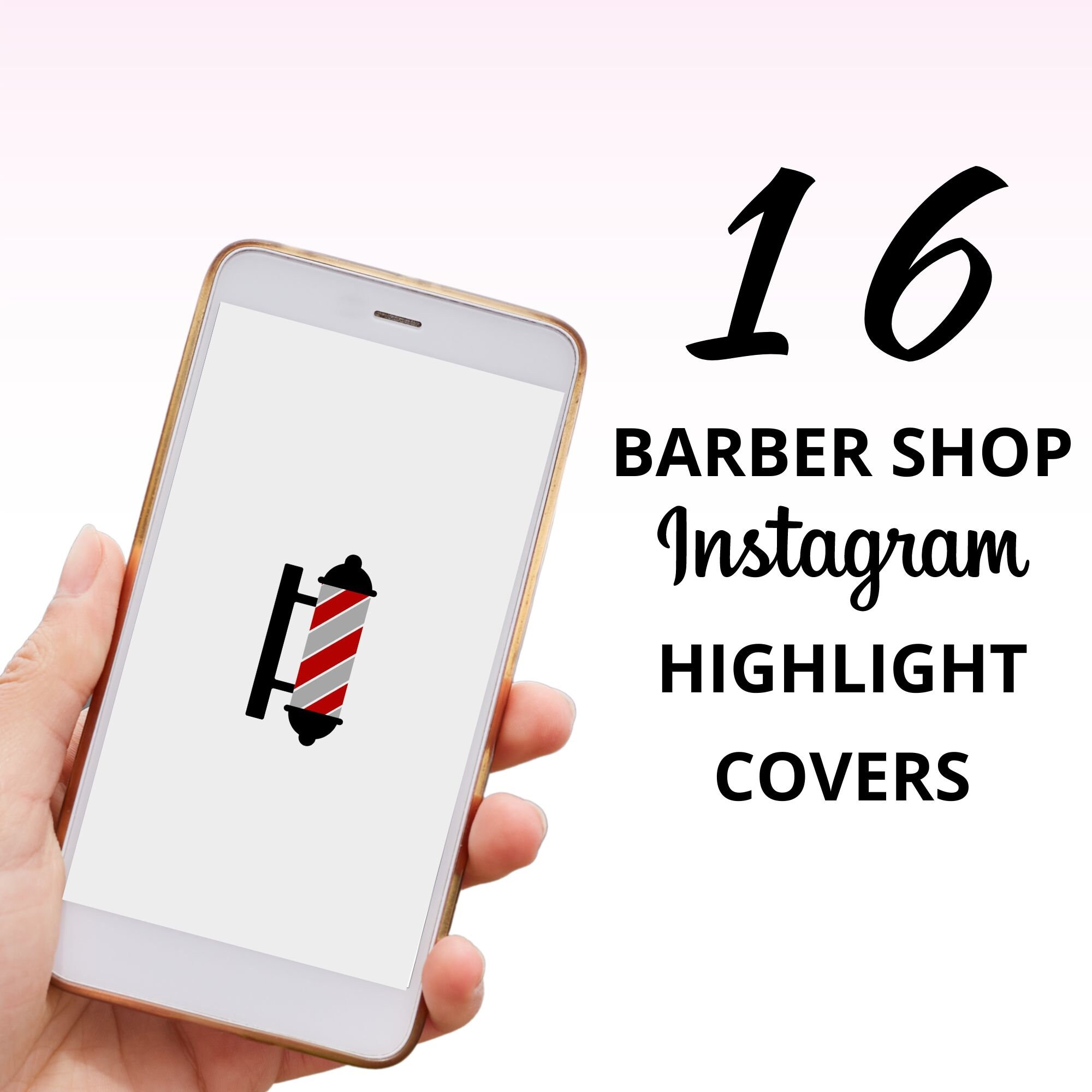 16 Barber Shop Instagram Highlight Covers - Barbershop Icons ...