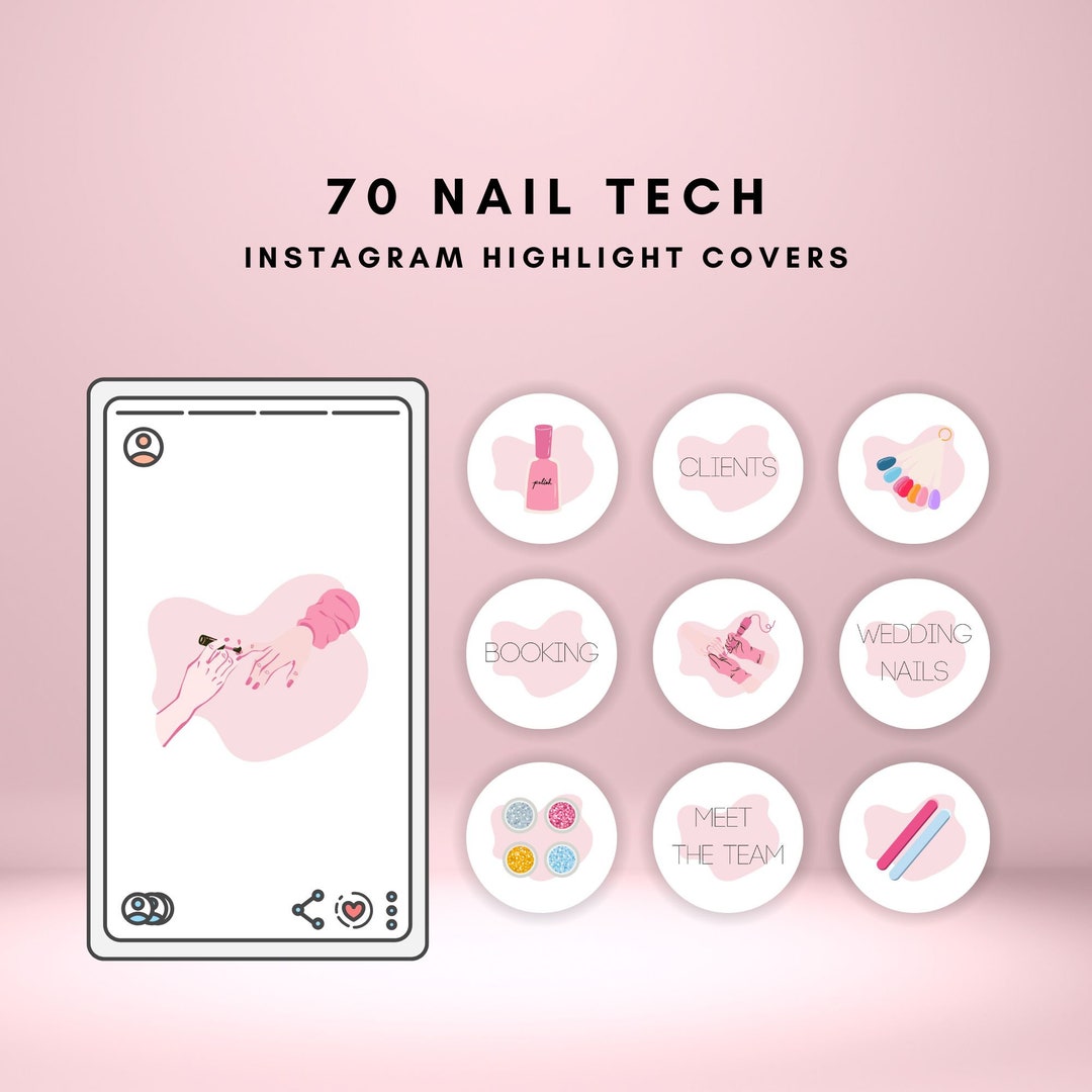 70 Pink Nail Tech Instagram Highlights Nail Highlights, Nail Technician ...