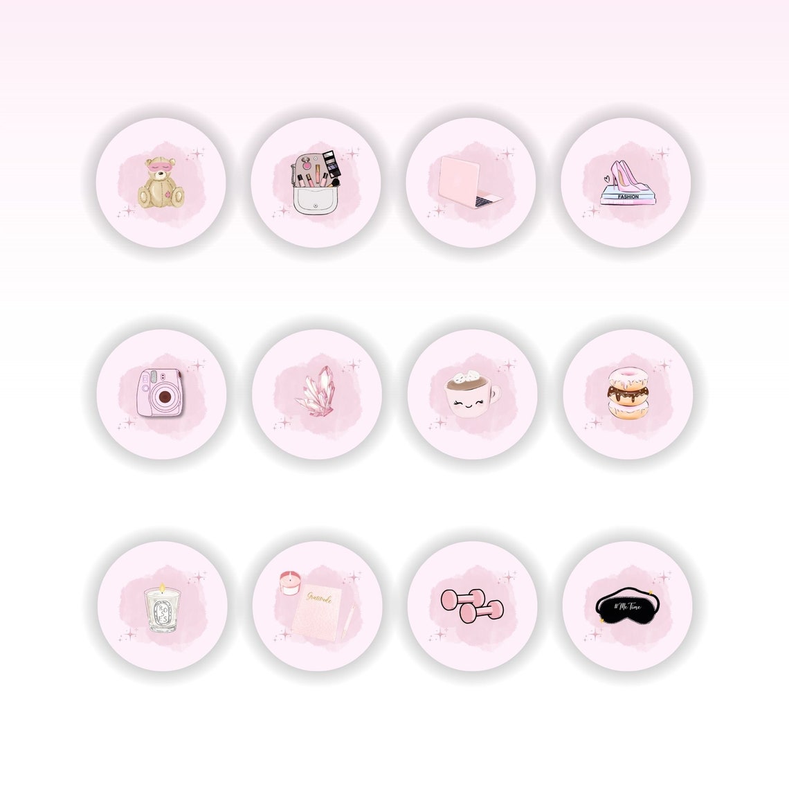 Girly Pink Instagram Highlight Covers. Boss Babe Instagram - Etsy