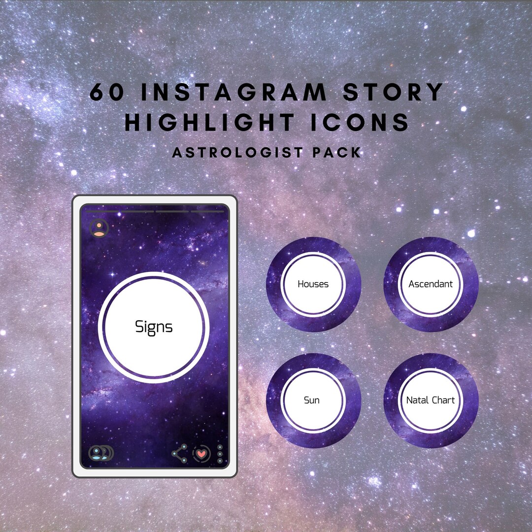 Astrology Instagram Story Highlight Covers Zodiac Symbols Highlight ...