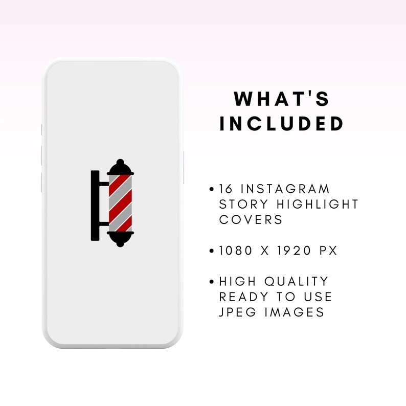 16 Barber Shop Instagram Highlight Covers - Barbershop Icons ...