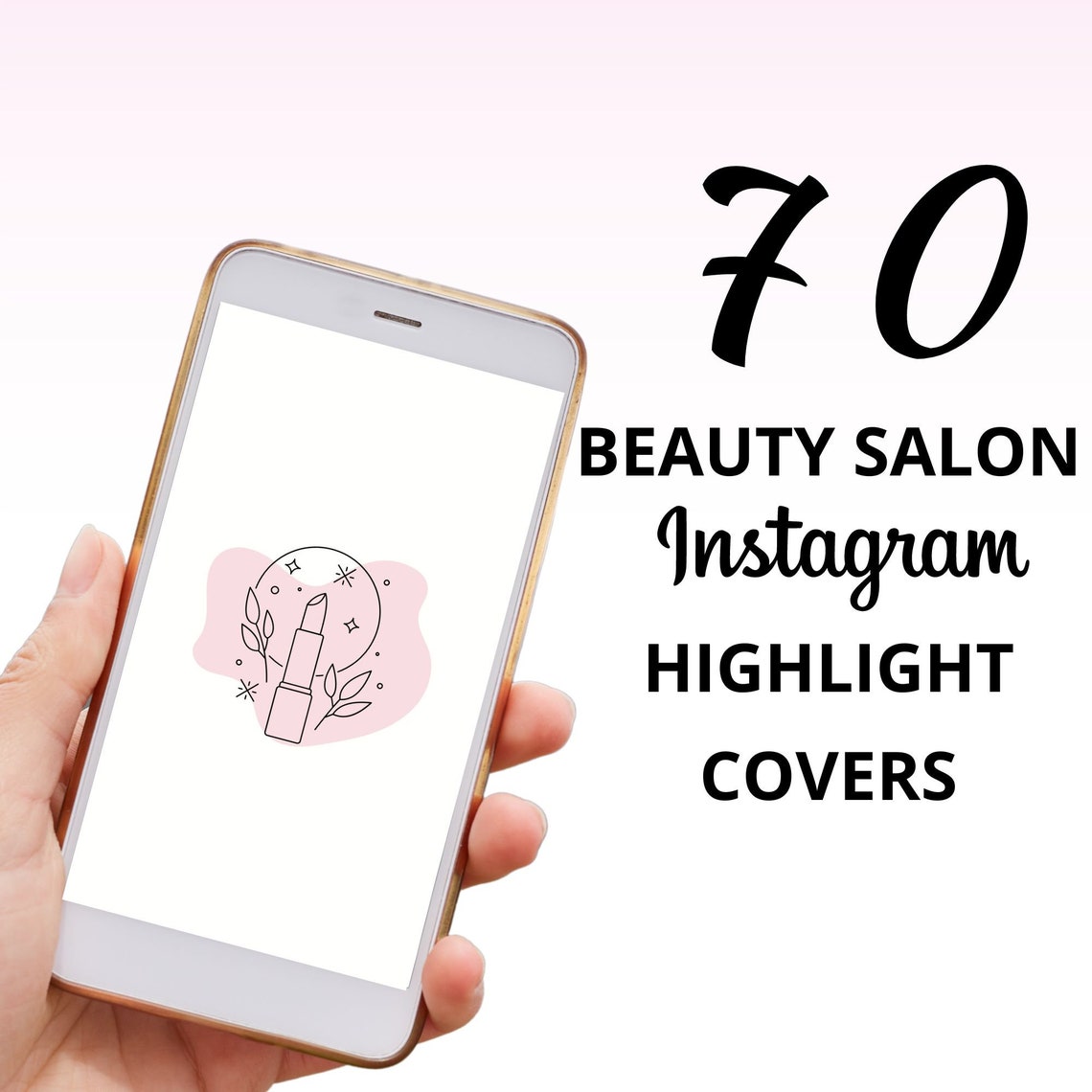 70 Beauty Salon Instagram Story Highlight Covers - Pink Makeup Hair ...